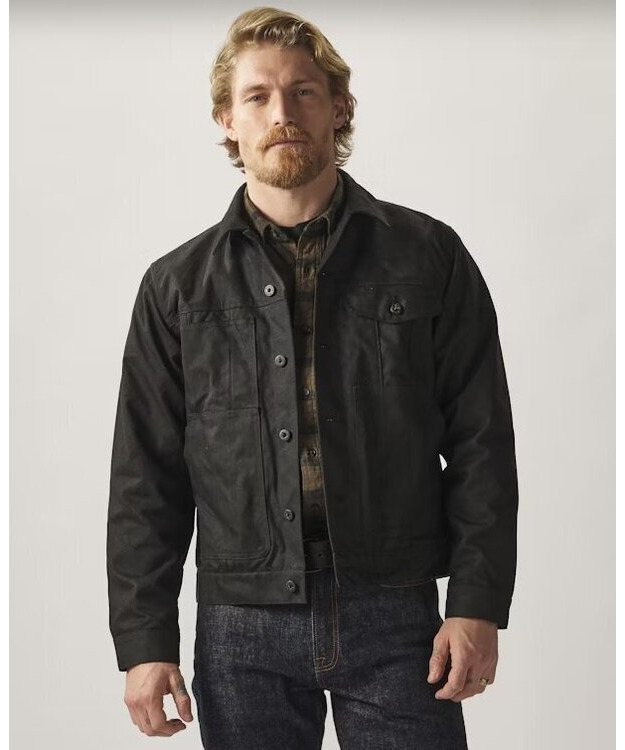 Filson - Tin Cloth Short Lined Cruiser -takki musta - Koskenkorva West ...